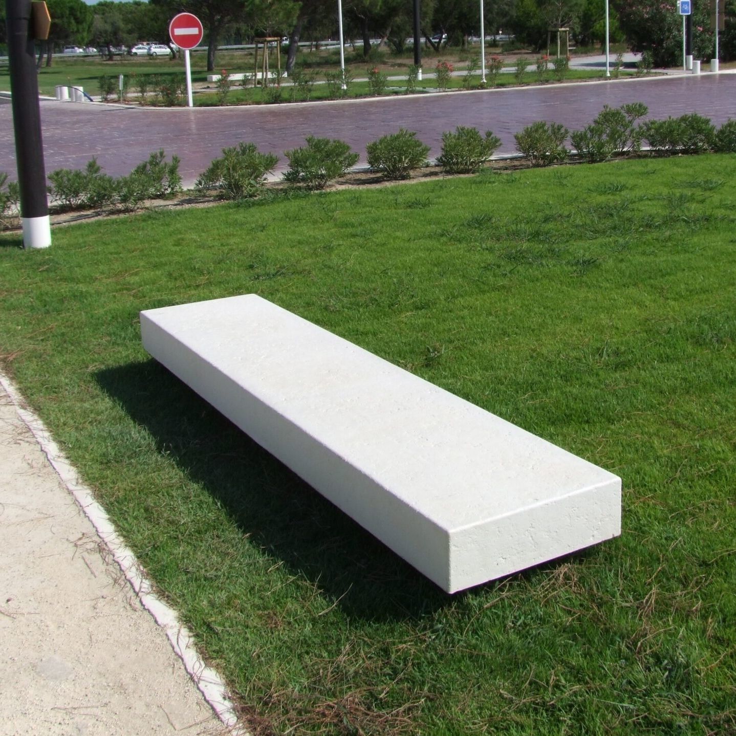Contemporary public bench - BANC3 - Replik - concrete / without ...