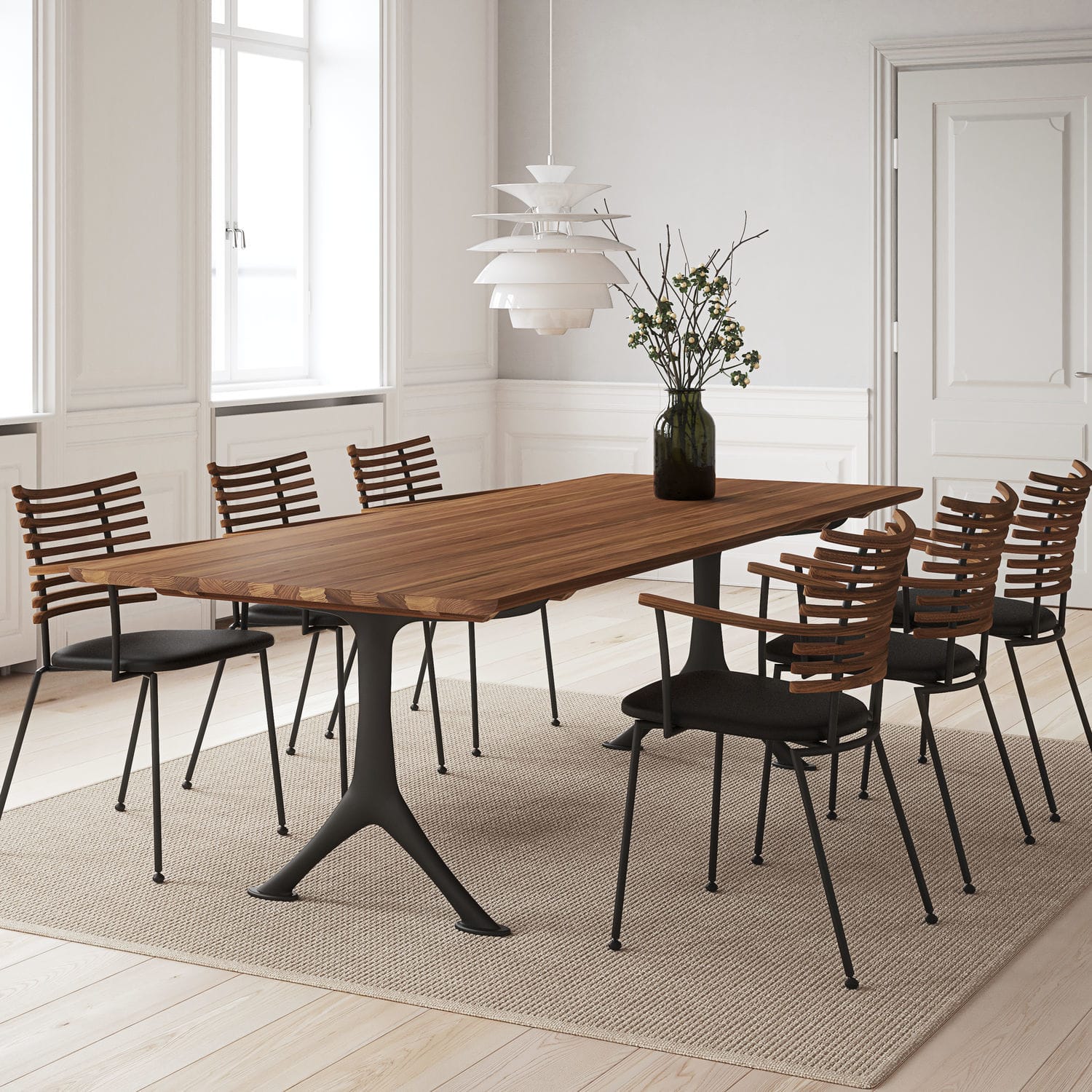 Contemporary dining table - GM 3030 Thor - Naver Collection - oak / walnut / solid wood