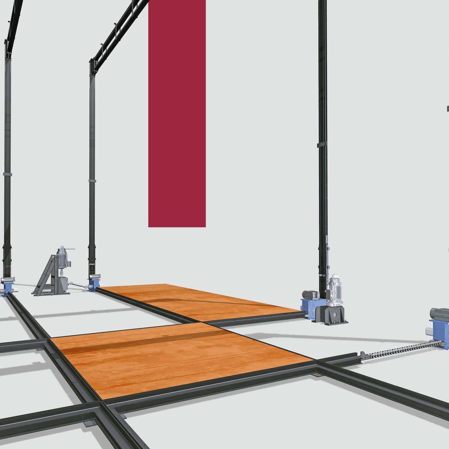 Stage platform - SILENT CHAIN TECHNOLOGY (SCT) - SERAPID