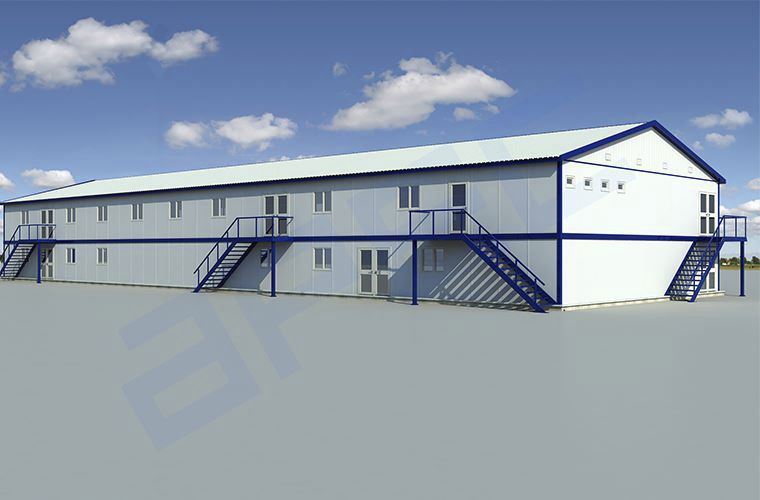Container building - BP - APEC Smart Steel Structures - steel / steel ...