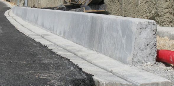 Precast Concrete Gutter Pan PCC FILLET SECTION WITH TYPE B CURB AND