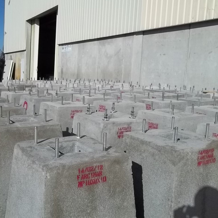 Reinforced concrete column base plate - FOOTING - Farcimar - precast