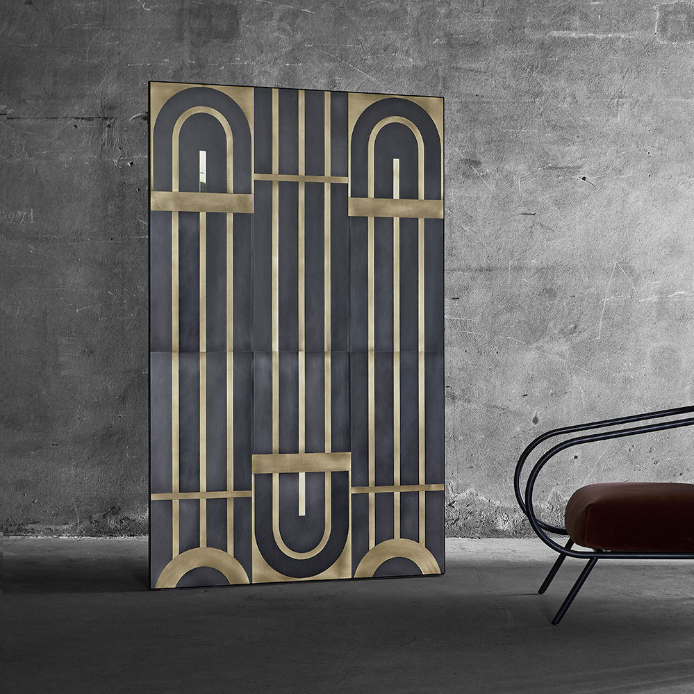 Iron wall cladding - GATSBY - MINGARDO - indoor / free-standing ...