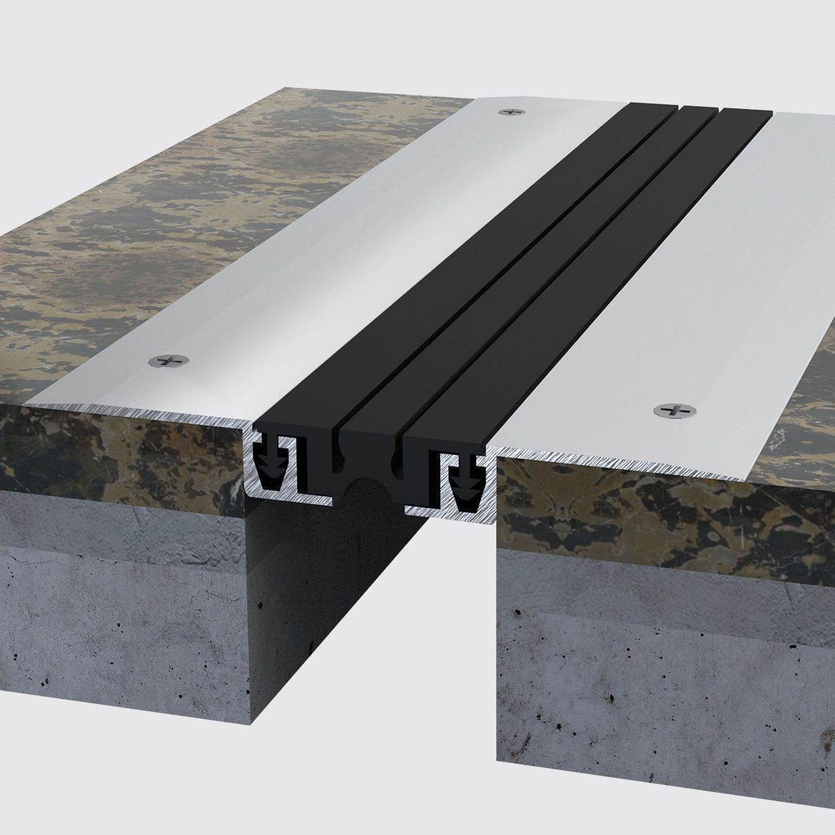 Aluminum expansion joint - AR 153-050 - ARFEN - for flooring / pedestrian