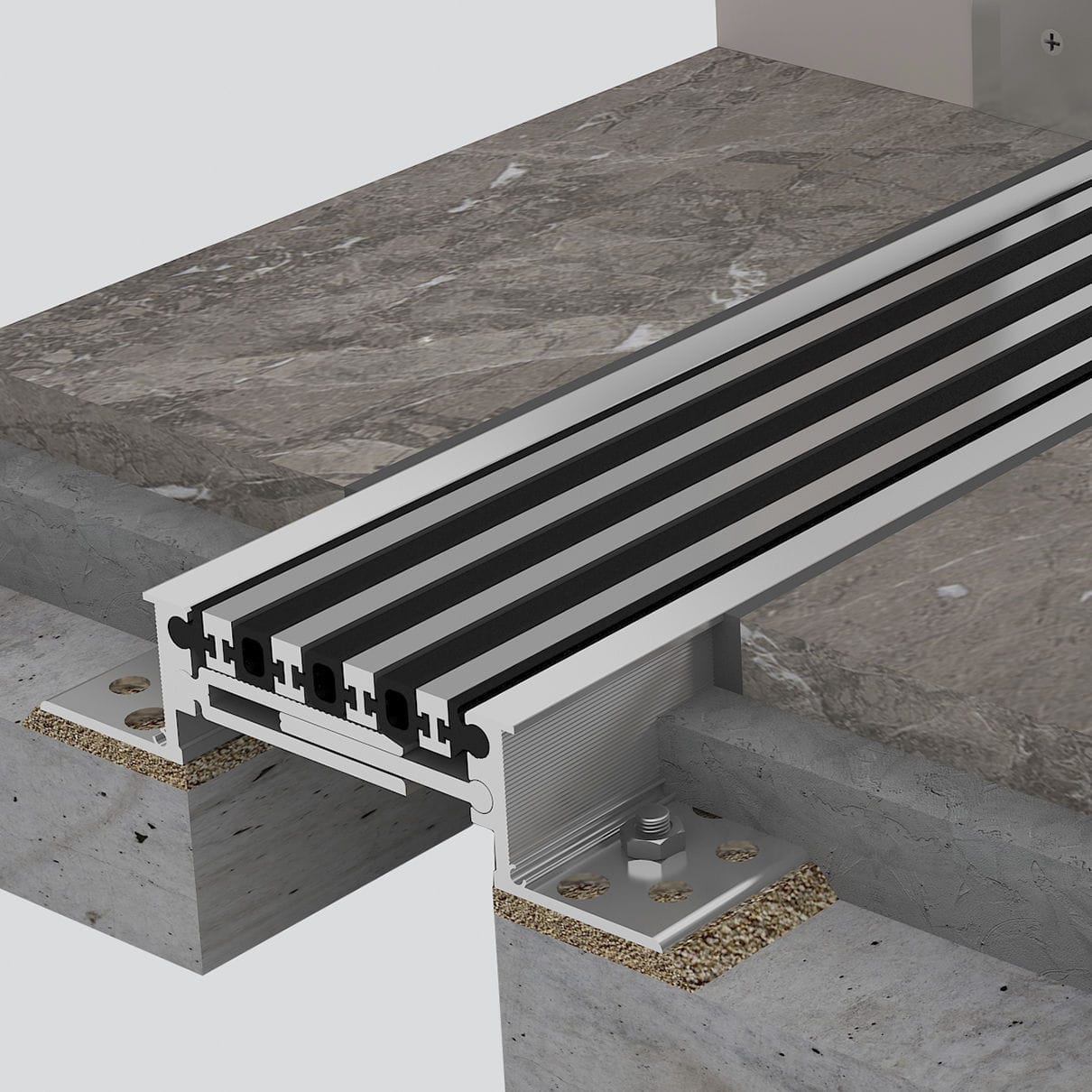 Aluminum expansion joint - AR 303-100 - ARFEN - for flooring / for ...