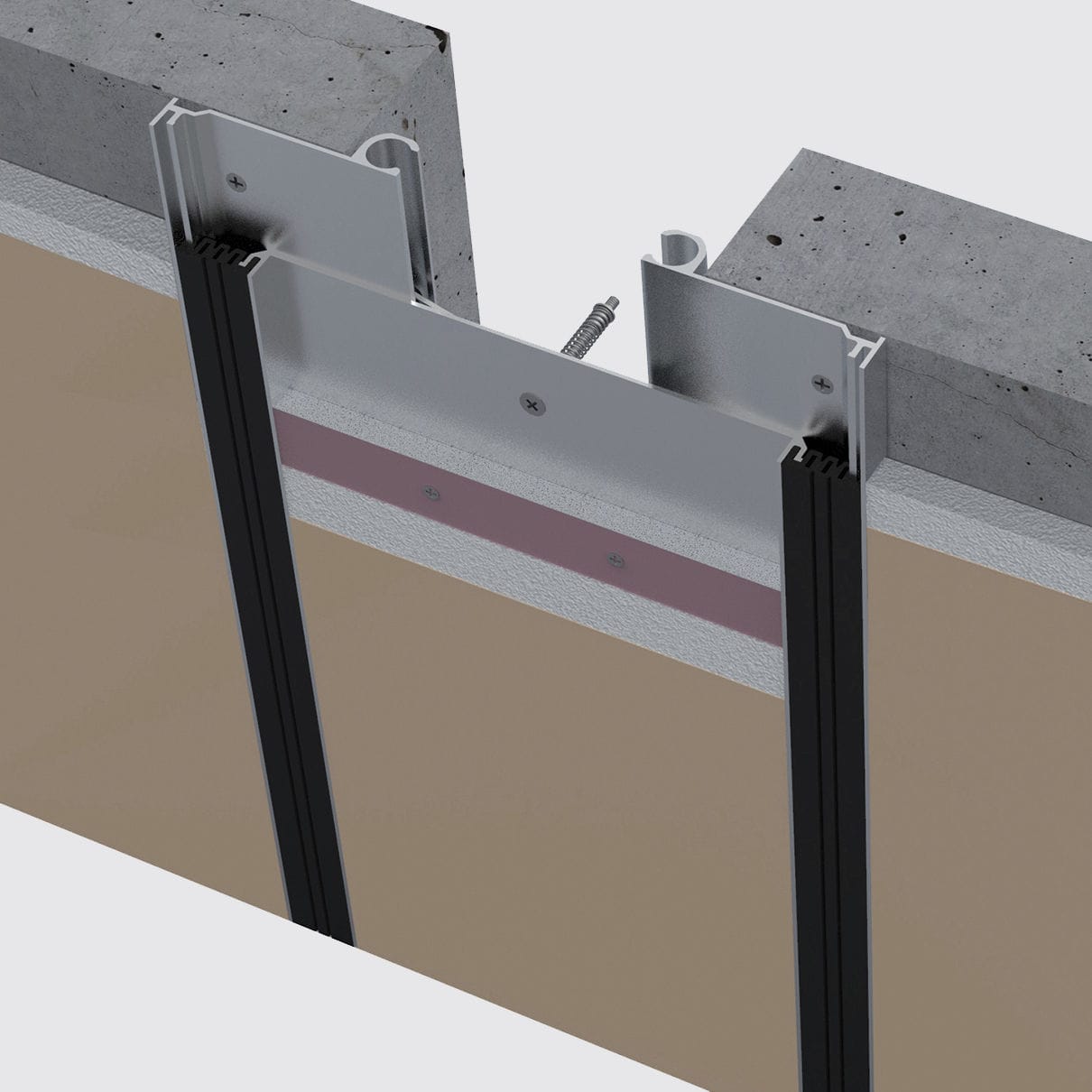 TPE expansion joint - AR 232-150 - ARFEN - aluminum / for wall / false ...