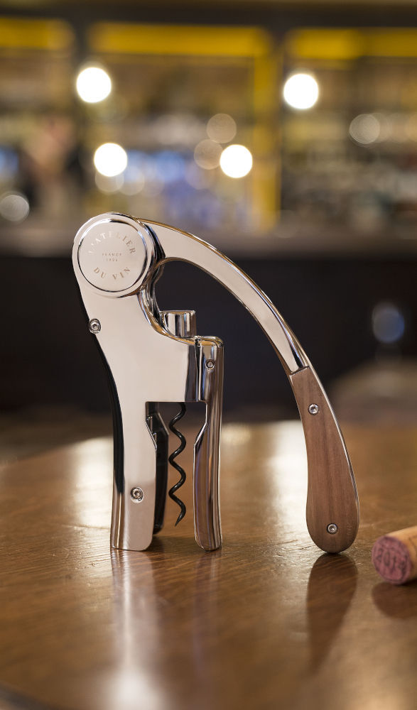 Commercial corkscrew - OENO MOTION® WOOD & CHROME - L’Atelier du Vin