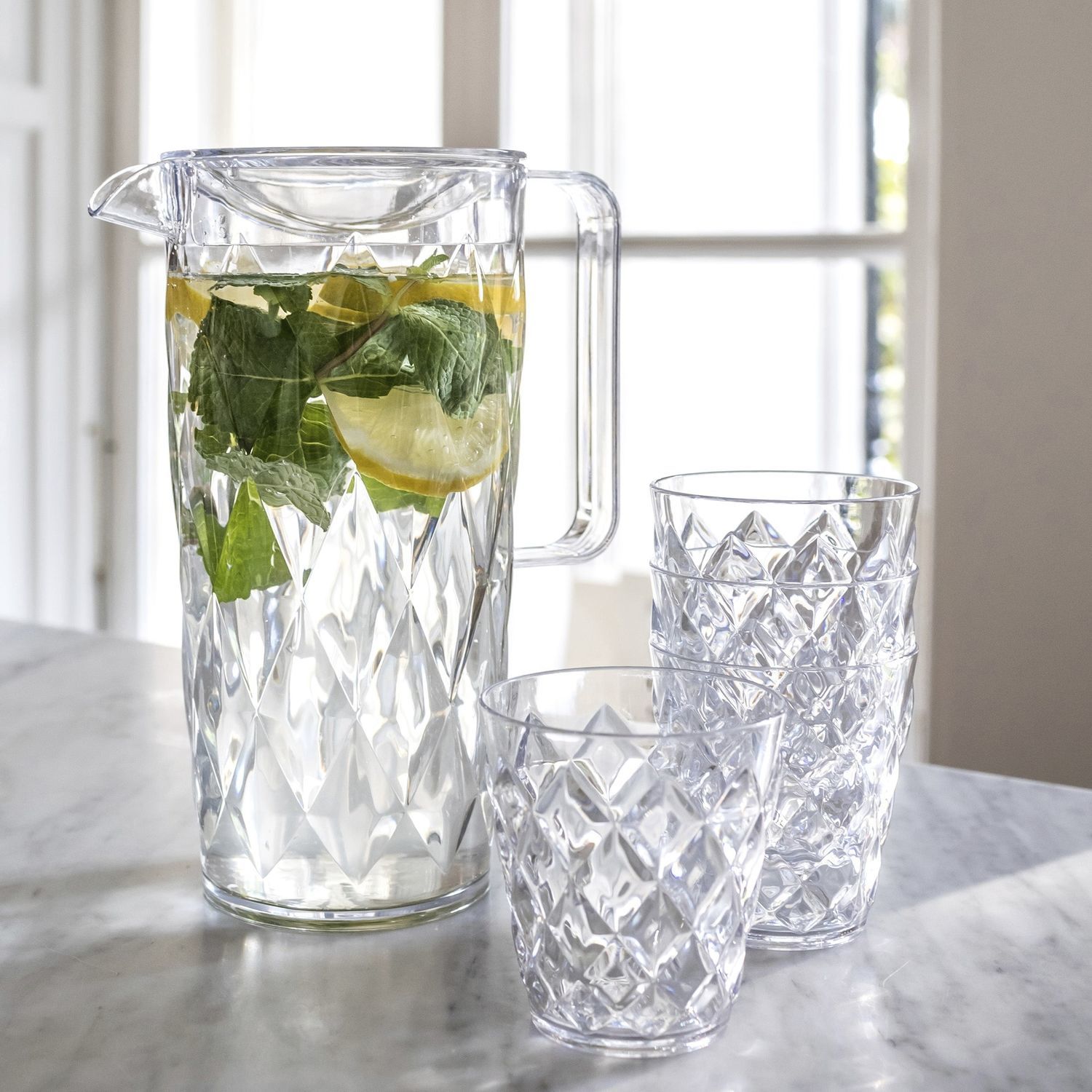Glass pitcher - CRYSTAL - Koziol - commercial