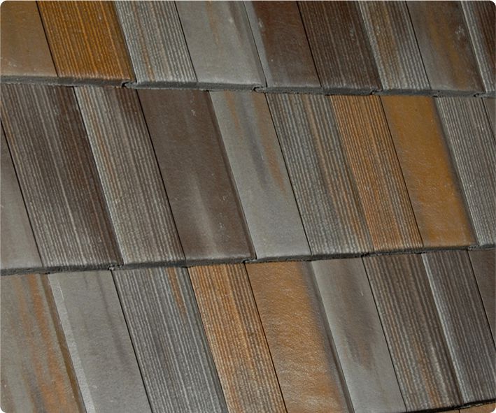 Large flat roof tile - WINDSOR SPLIT SHAKE : IRONWOOD - Crown Roof Tiles