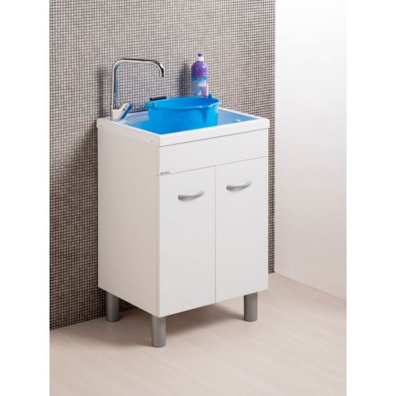 Free-standing laundry sink - UNIKA-ABS-60-BIANCA - LMC srl - wood ...