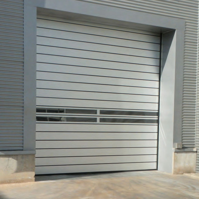 Security industrial door - SPIRAL - Delta Overlap - roll-up / PVC ...