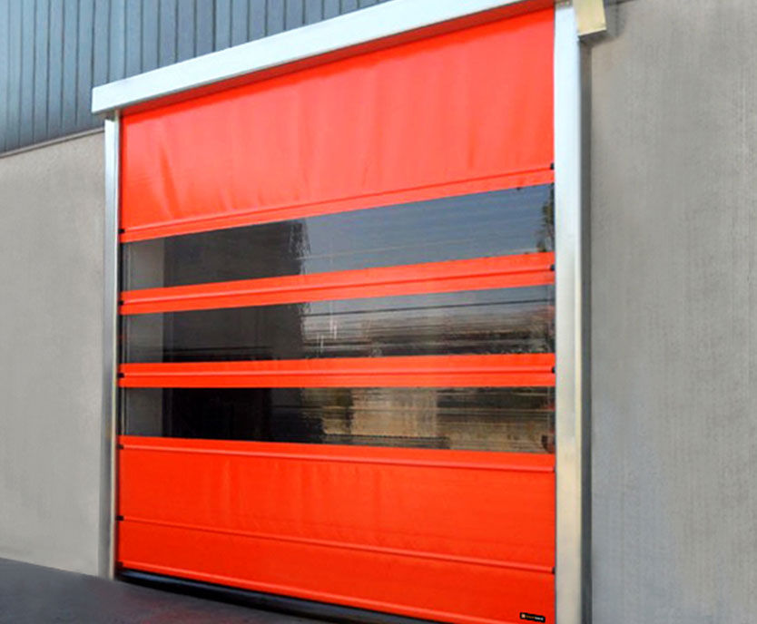 High-resistance industrial door - ROLL - Delta Overlap - roll-up / PVC ...