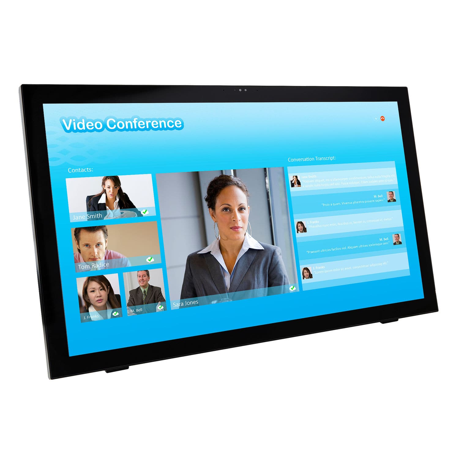 Conference table touch screen - HELIUM PCT2485 - Planar Systems, Inc ...