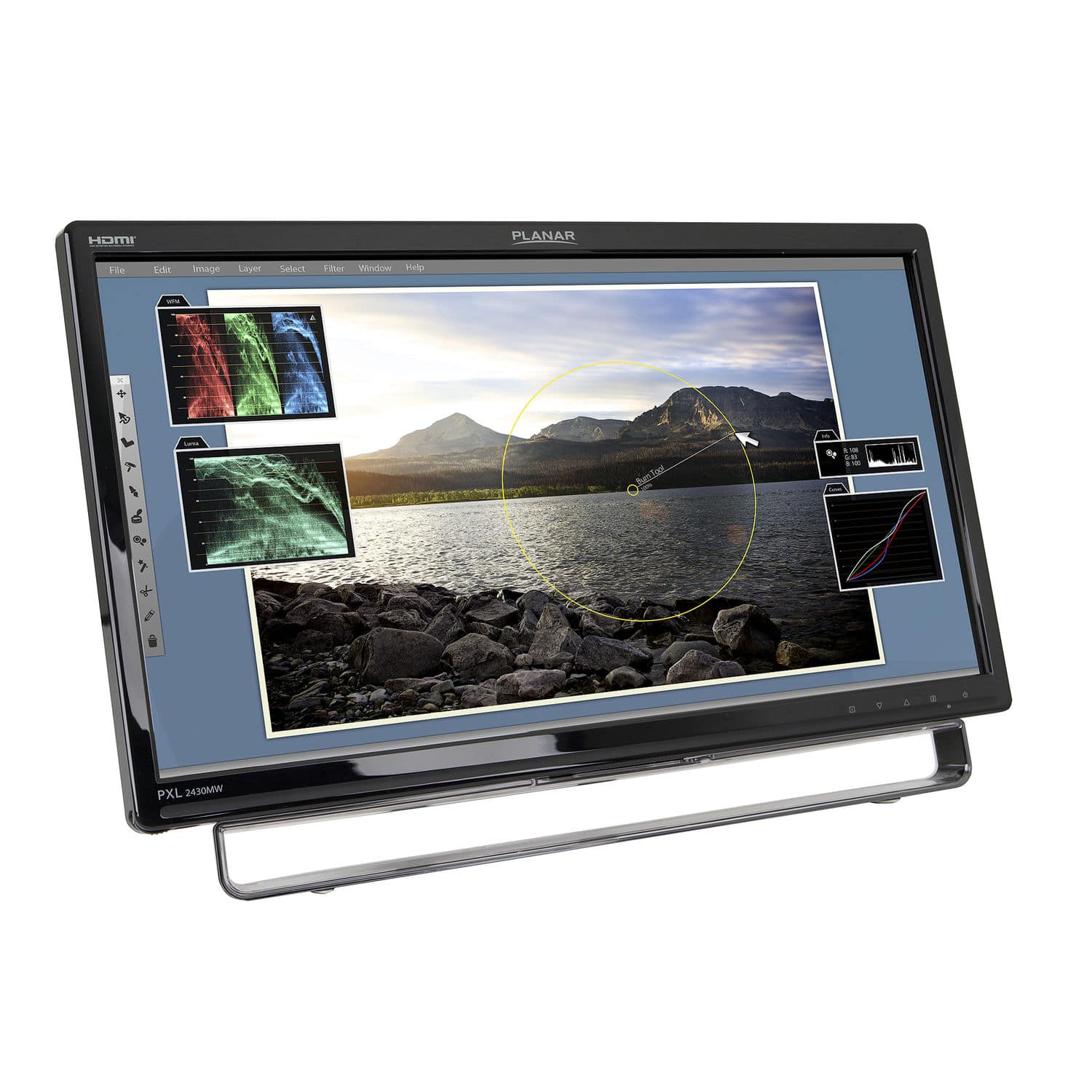 Countertop touch screen - PXL2430MW - Planar Systems, Inc.