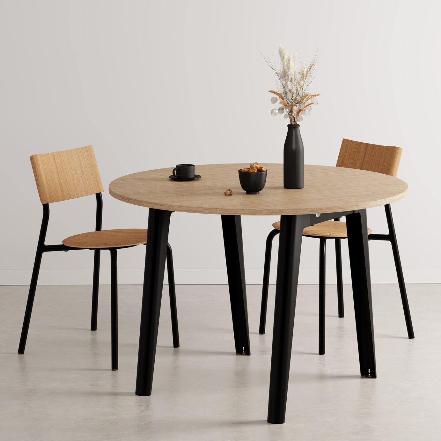 Contemporary table - MODERN - TIPTOE - natural oak / pine / recycled ...