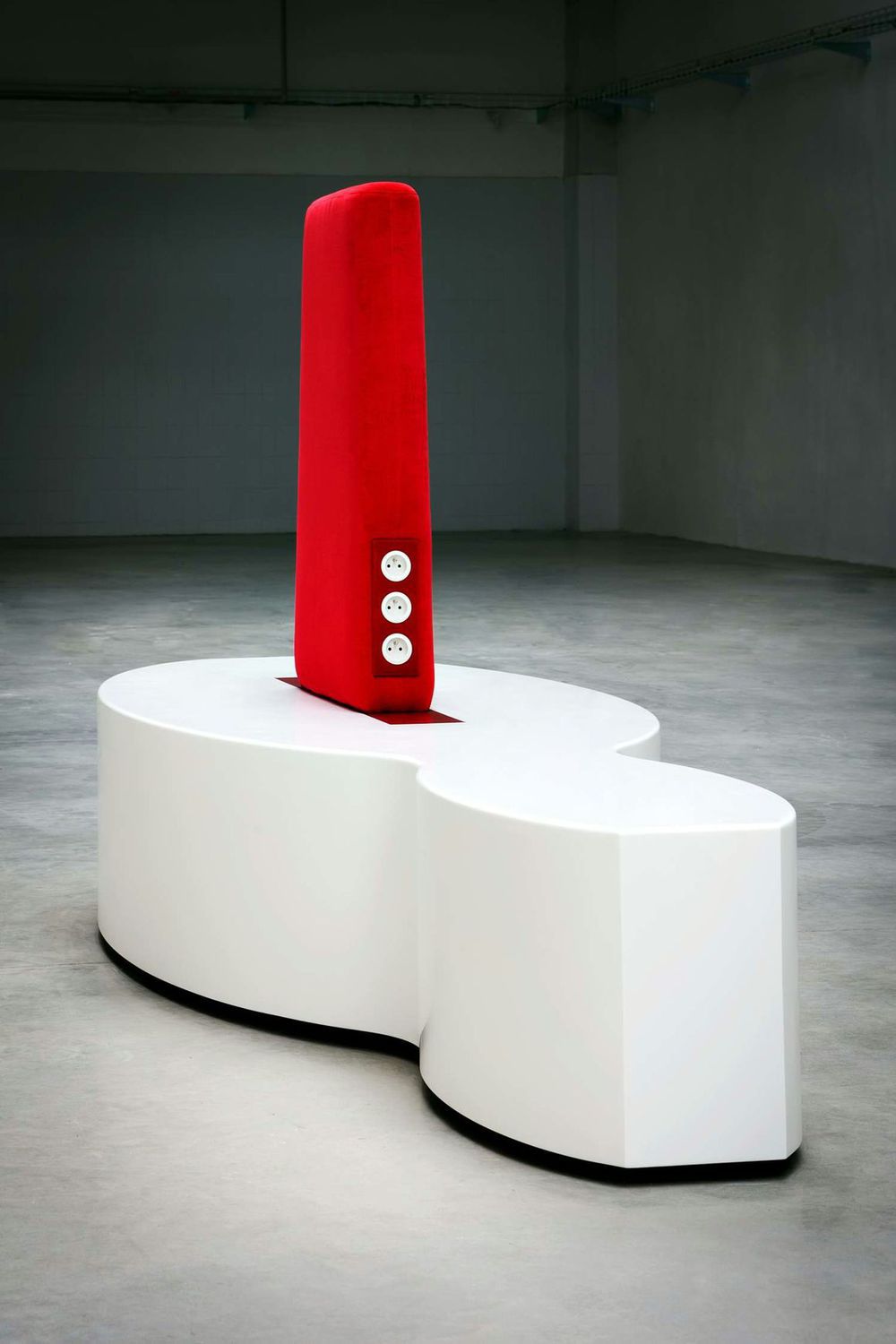 Contemporary public bench - DOCK IT - AMOS DESIGN - Corian® / modular ...