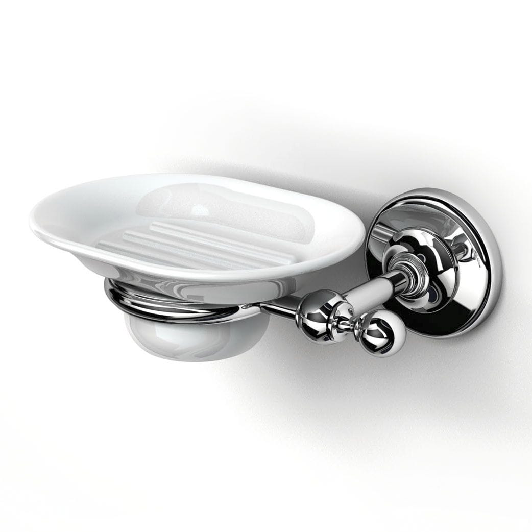 Wall-mounted soap dish - BI01 - IBB INDUSTRIE BONOMI - metal / ceramic