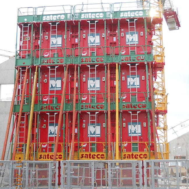 Construction platform - PTE-C - sateco