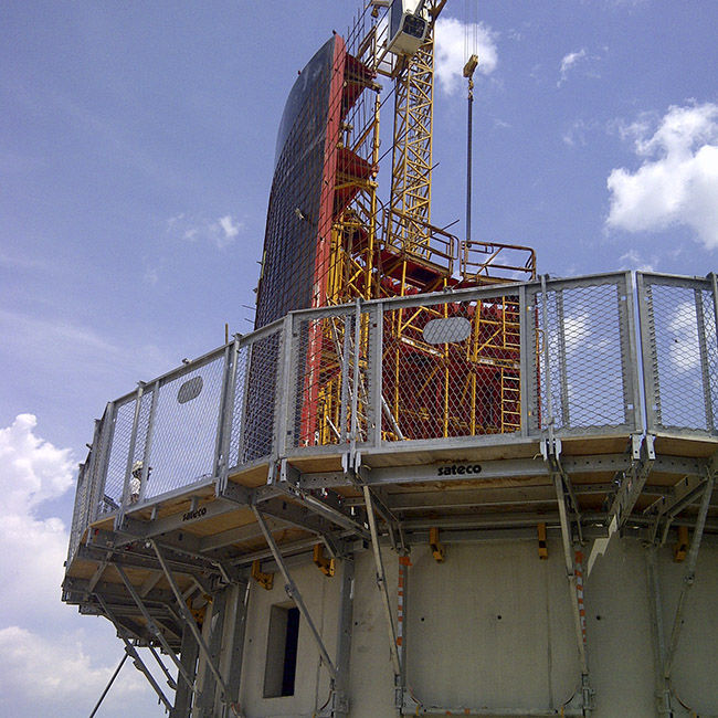 Circular formwork - CTR 4010 - sateco - metal / wall / adjustable