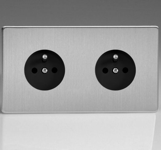 Power socket - ACB-PC2 - ALSO & CO - double / wall-mounted / recessed