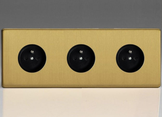 Power socket - LTB-PC3 - ALSO & CO - triple / wall-mounted / recessed