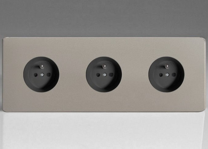 Power socket - STN-PC3 - ALSO & CO - triple / wall-mounted / recessed