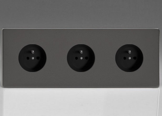 Power socket - ETN-PC3 - ALSO & CO - triple / wall-mounted / recessed