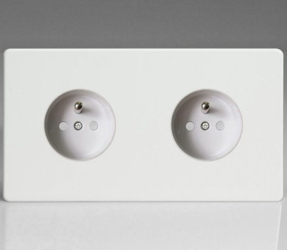 Power socket - BMT-PC2 - ALSO & CO - double / wall-mounted / recessed