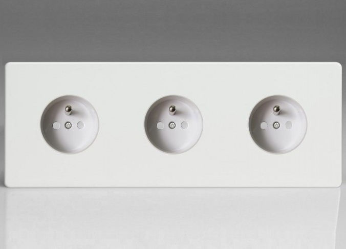 Power socket - BMT-PC3 - ALSO & CO - triple / wall-mounted / recessed