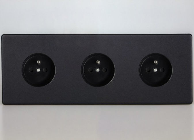 Power socket - NMT-PC3 - ALSO & CO - triple / wall-mounted / recessed