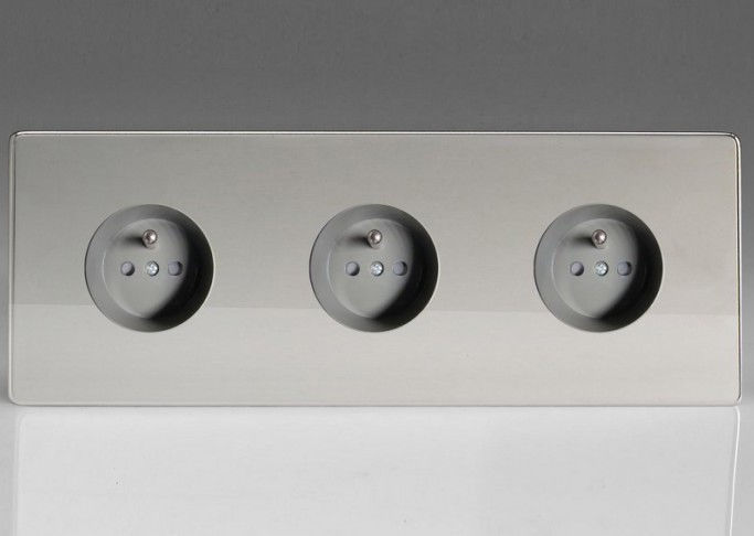 Power socket - CHM-PC3 - ALSO & CO - triple / wall-mounted / recessed