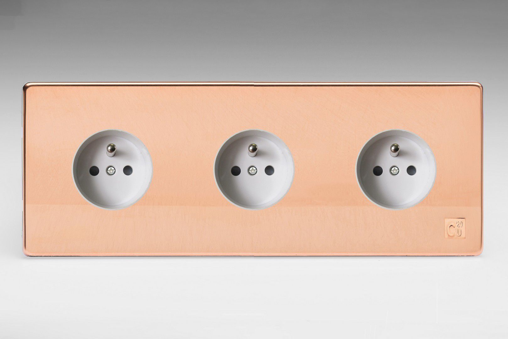 Power socket - CVR-PC3 - ALSO & CO - triple / wall-mounted / recessed