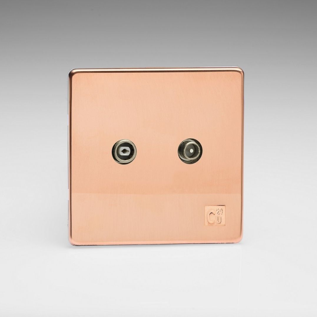 TV socket - CVR-TV - ALSO & CO - radio / double / wall-mounted