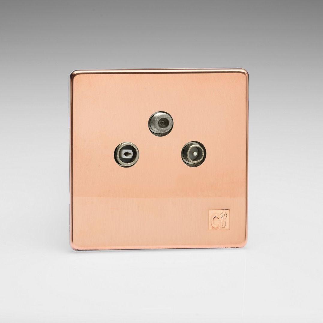 TV socket - CVR-TVS - ALSO & CO - SAT / radio / triple