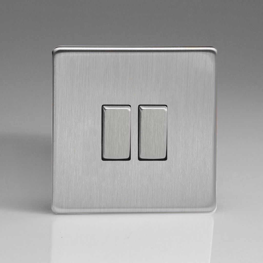 Light switch - ACB-RS2 - ALSO & CO - rocker / recessed / double
