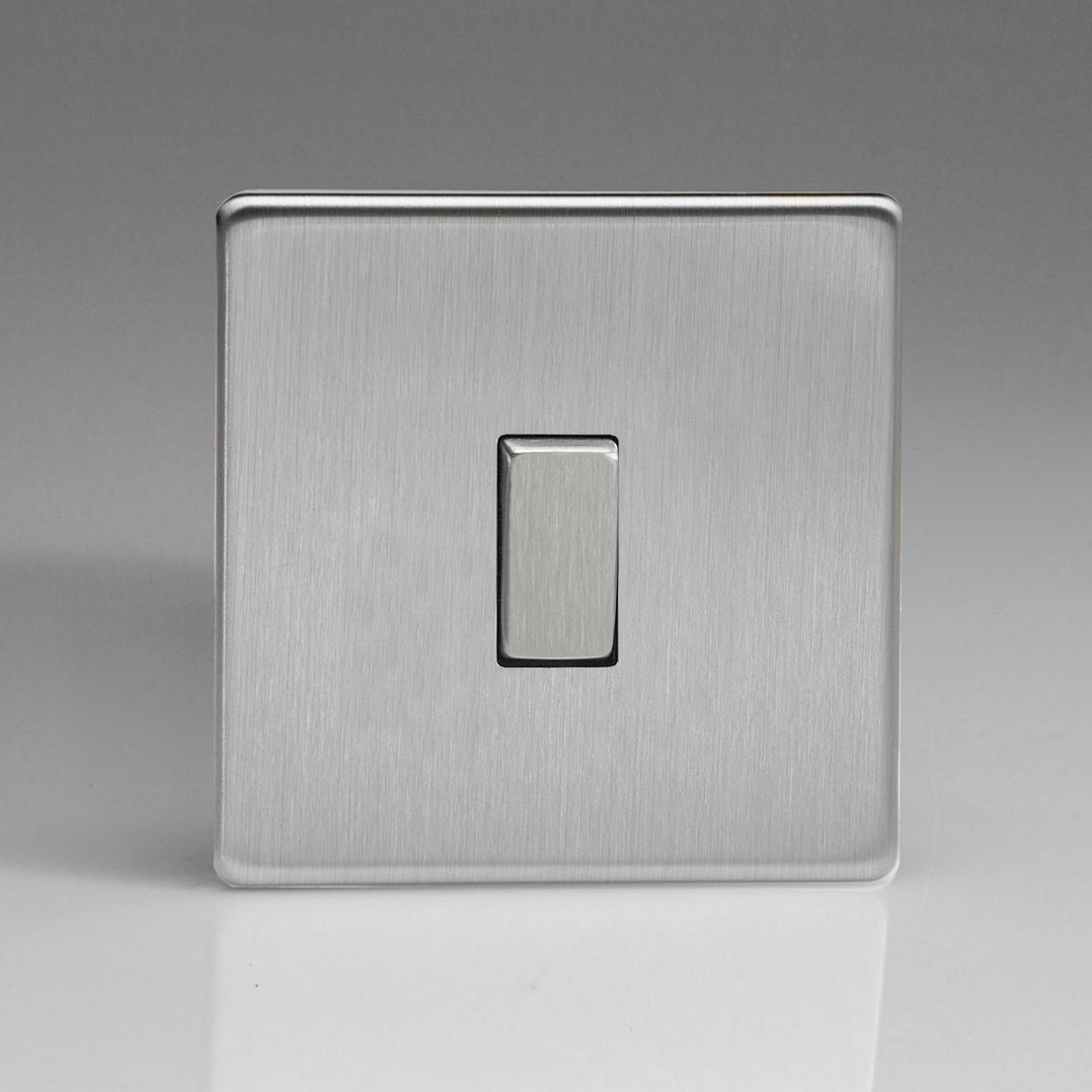 Light switch - ACB-RS7 - ALSO & CO - rocker / recessed / steel