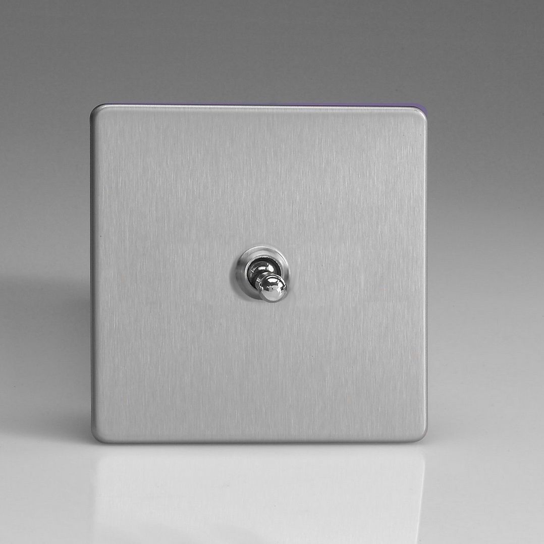 Light switch - ACB-TS7 - ALSO & CO - toggle / recessed / steel