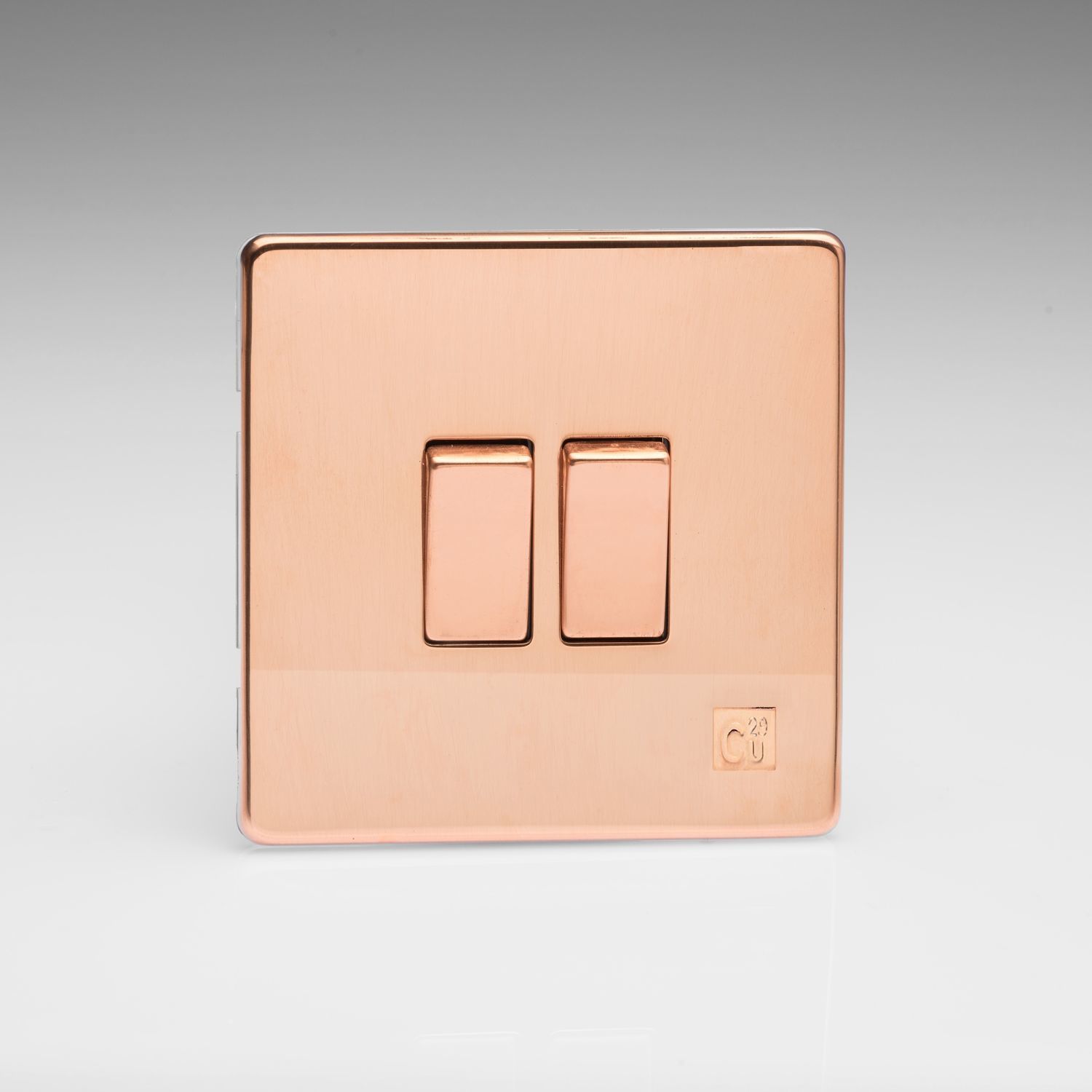 Light switch - CVR-RS2 - ALSO & CO - rocker / recessed / double