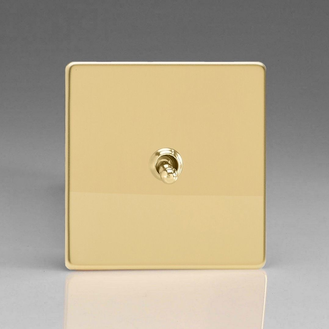 Light switch - LTM-TS1 - ALSO & CO - toggle / recessed / brass