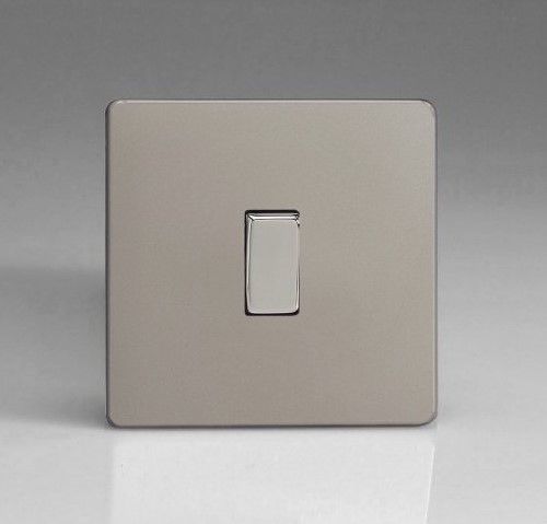 Light switch - STN-RS7 - ALSO & CO - rocker / recessed / metal