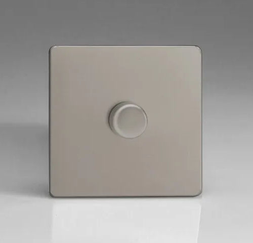 Light dimmer switch - STN-DSL - ALSO & CO - rotating / recessed / metal