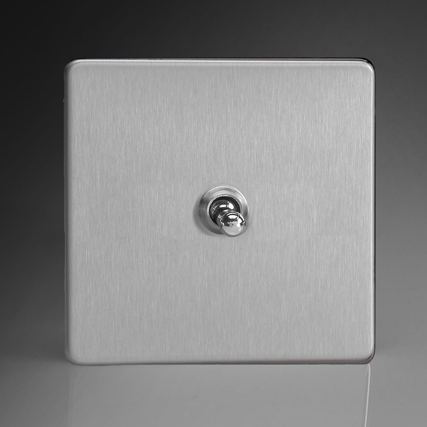 Light switch - ACB-TS1 - ALSO & CO - toggle / recessed / steel