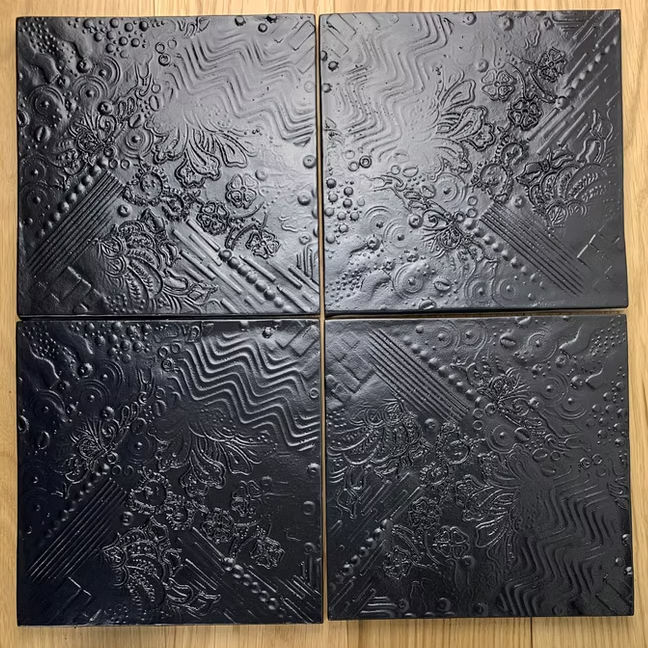Ceramic tile - FINGERPRINTS W355 - AcquarioDue - matte / textured / 3D