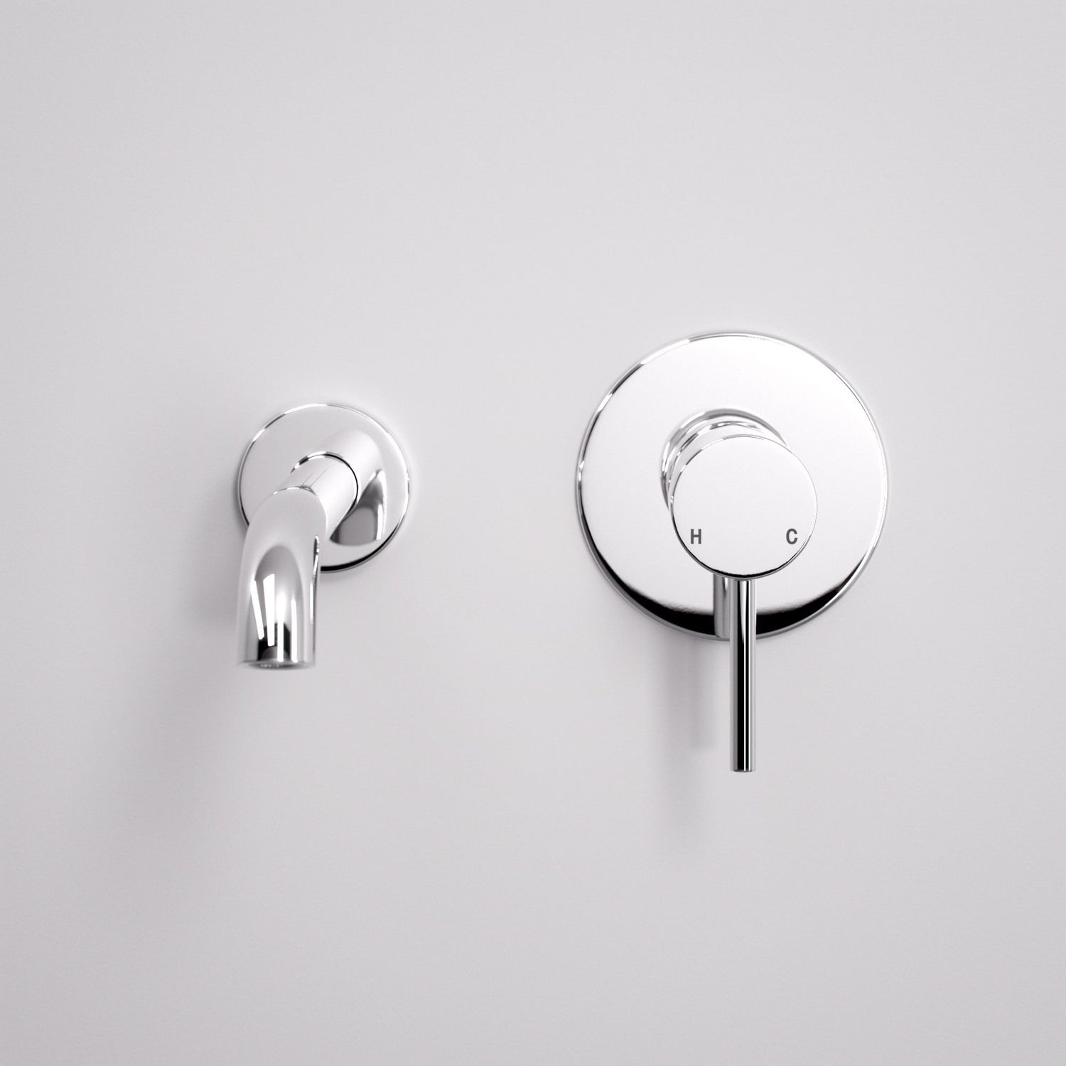 Shower mixer tap - LUXE - Lusso Stone - wall-mounted / bathroom / 2-hole