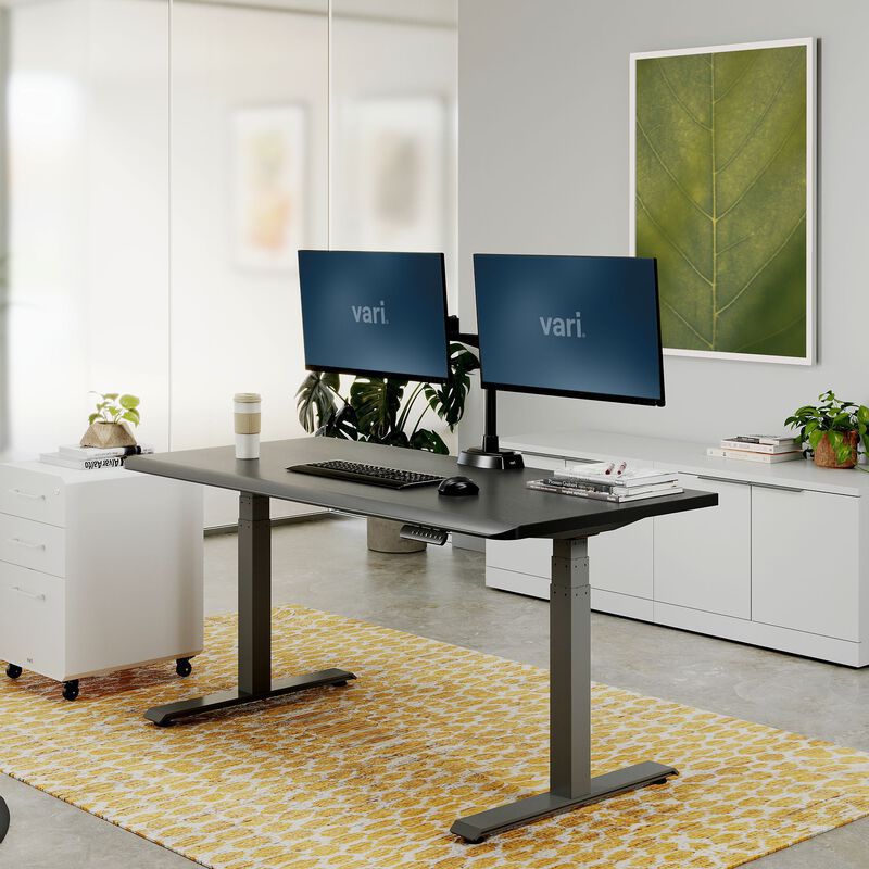 Free-standing desk - 402276 - VARIDESK - contemporary / wooden / straight