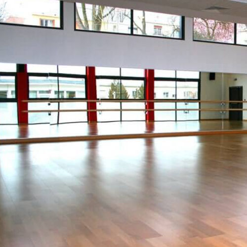 Floating sprung dance floor - ACTIVITY - HARLEQUIN - wooden / for ...