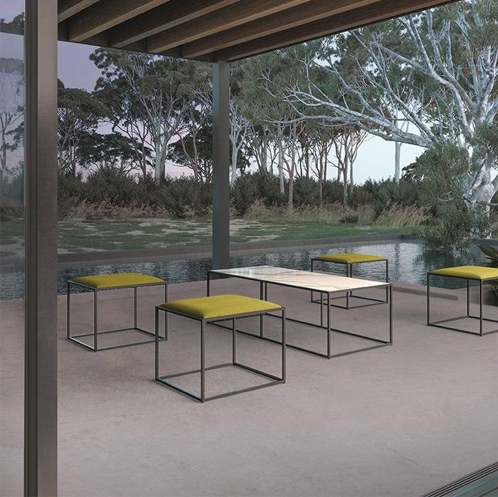 Contemporary stool - NEMESI - Felis s.r.l. unipersonale - fabric ...