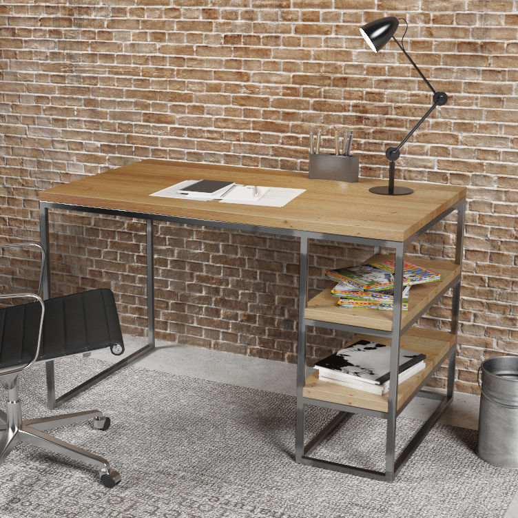 Contemporary desk - AUTHOR - take me HOME. - oak / metal