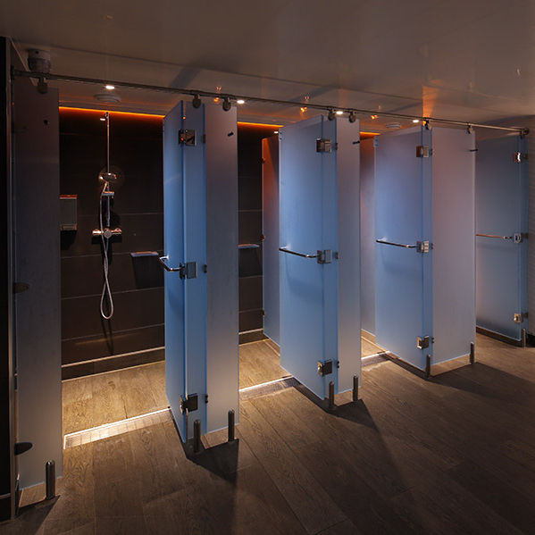 Glass washroom shower cubicle - LUMINOSO ACRYLIC - Washroom Washroom ...