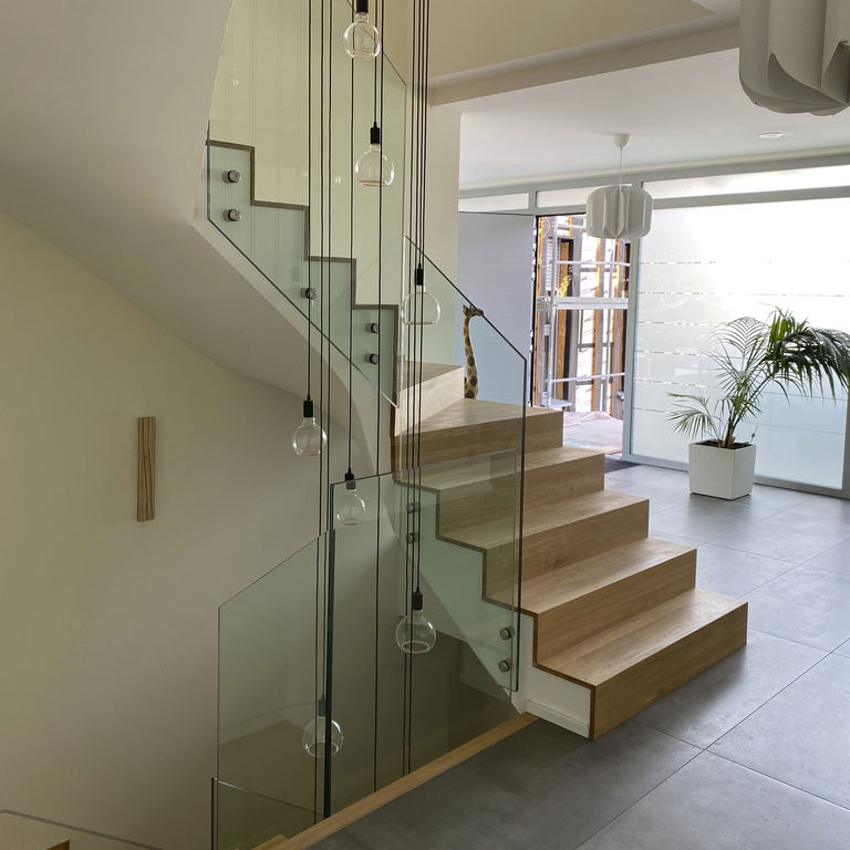 Glass railing - CROSO FRANCE - balustrade / indoor / for stair
